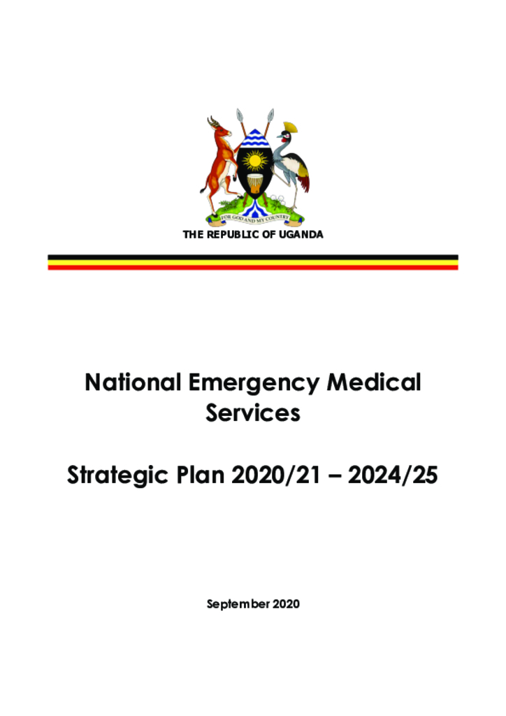 National Emergency Medical Services Strategic Plan 2018/19 – 2024/25 | MOH Knowledge Management ...